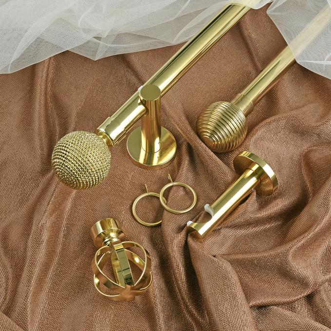 Golf Finial Custom Curtain Rod Accessories Single Bracket 28mm Diameter